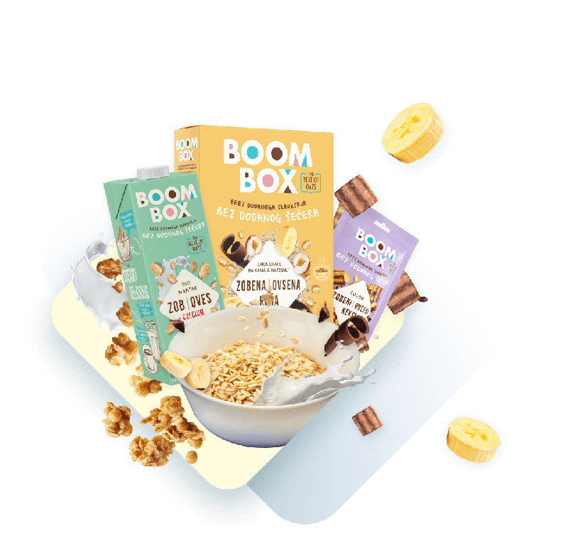 Boom Box prinaša izvrstne ovsene izdelke, ki ne vsebujejo dodanega ...